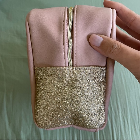 Jimmy Choo | Bags | Jimmy Choo Parfums Blush Pink And Gold Glitter ...